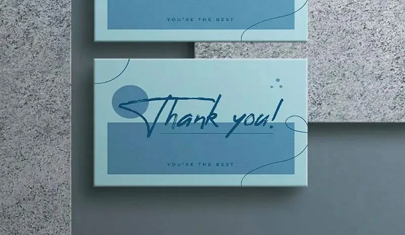 A Comprehensive Guide Of Thank You Card Size For Business | PackFancy