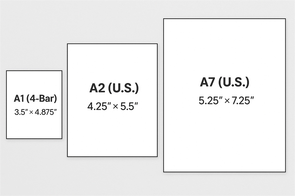 Um guia abrangente de tamanho de cartão de agradecimento para empresas ...